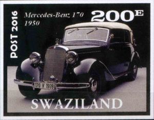 Stamp: Mercedes-Benz 170 1950 (Eswatini (Swaziland): Illegal Stamps ...