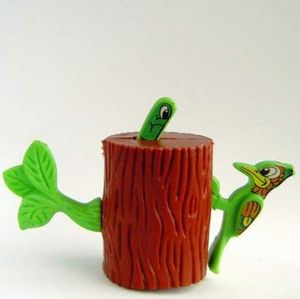 Meal Toy: Woodpecker and worm (Kinder Surprise, Germany, Federal ...