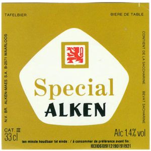 Drink Label: Special Alken (Alken-Maes S.A., BelgiumCol:BE-BEER-019348
