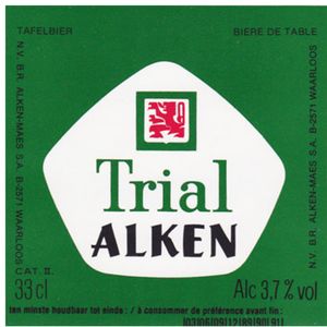 Drink Label: Trial Alken (Alken-Maes S.A., BelgiumCol:BE-BEER-019372