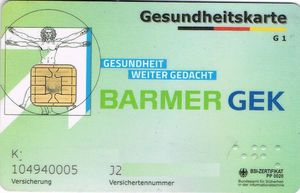 Functional Card: Barmer GEK - Gesundheitskarte (Insurance, Germany ...