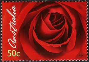 Stamp: Red Rose (Australia(Greeting Stamps - Roses) Mi:AU 2520,Sn:AU ...