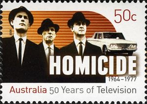 Stamp: Homicide (Australia(50th Anniversary of Television in Australia ...