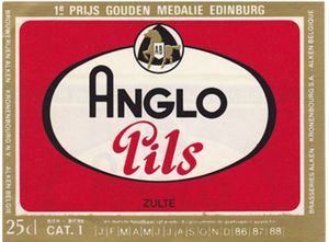 Drink Label: Anglo Pils (Alken-Maes S.A., BelgiumCol:BE-BEER-019443