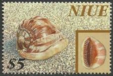 Stamp: Bullmouth Helmet (Cypraecassis rufa) (Niue(Shells) Mi:NU 913,Sn ...