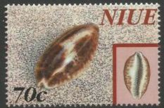 Stamp: Tortoise Cowry (Chelycypraea testudinaria) (Niue(Shells) Mi:NU ...