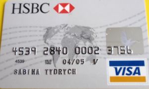 Bank Card: HSBC Visa (HSBC Bank Middle East, QatarCol:QA-VI-0001