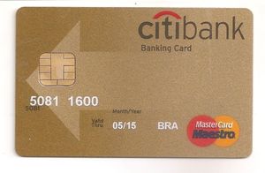 Tarjeta de Banco: Citi (City, BrasilCol:BR-MS-0010