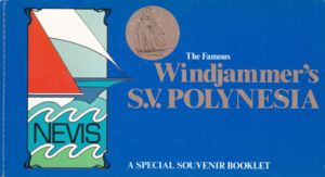 Stamp: Catamaran "Caona" and Windjammer's "S.V. Polynesia" (Nevis ...