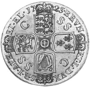 Coin: 1 Crown (George I) (United Kingdom of Great Britain & Northern ...