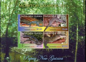 Stamp: Monitor Lizards 2011 (Papua New Guinea(Monitor Lizards) Mi:PG ...
