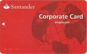 Bank Card: Corporate Card (Banco de Santander, SpainCol:ES-GM-0294