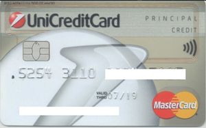 Bank Card: UniCreditCard, Principal Credit Silver (transparent ...
