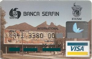 Tarjeta de Banco: Banca Serfin (08/96) (Banca Serfin, MéxicoCol:MX-VI-0082