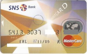 Bank Card: SNS Bank Credicards (06/03) (SNS Bank, NetherlandsCol:NL-MC ...