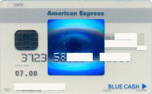 Bank Card: American Express Transparent BLUE CASH - US 372358 (American ...