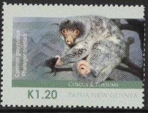 Stamp: Common Grey Cuscus (Phalanger orientalis) (Papua New Guinea ...