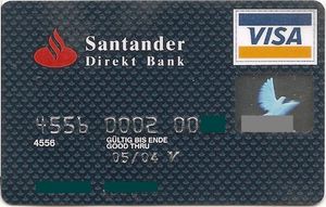 Bank Card: Santander Direkt Bank (Santander Direkt Bank AG, Germany ...