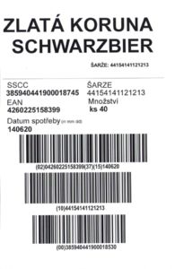 Etiqueta de Bebida: NEMpal-7 Zlata Koruna Schwarzbier (Pivovar Konrad ...