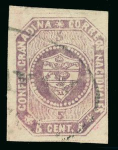 Stamp: Coat of Arms (Colombia) (Grenadine Confederation) Mi:CO 2a,Sn:CO ...
