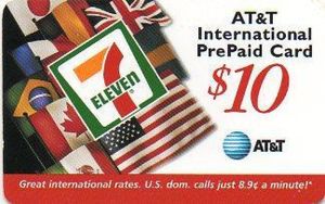 Tarjeta Telefónica: 7-Eleven - Logo and Flags (AT&T (ATT), Estados ...