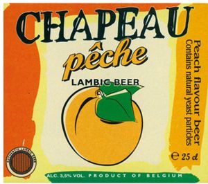 Drink Label: Peche Chapeau Lambic Beer (Brouwerij De Troch, BelgiumCol ...
