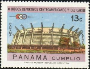 Stamp: New Panama Gymnasium (Panama(Central American and Caribbean ...