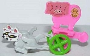 Meal Toy: Pig cart (Kinder Surprise, Europe) (Kinder - Animal carriages ...