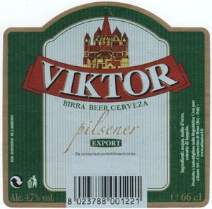 Drink Label: Viktor Pilsener (Pivovar Ježek Jihlava, Czech RepublicCol ...