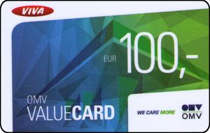 Geschenkkarte: Valuecard 100,-- (OMV, Österreich(Valuecard) Col:AT-OMV ...