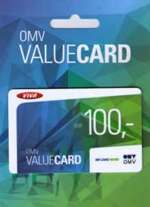 Geschenkkarte: Valuecard 100,-- (OMV, Österreich(Valuecard) Col:AT-OMV ...
