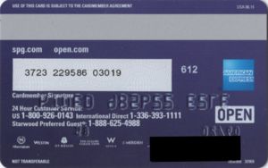 Bank Card: SPG Business (American Express, United States of America ...