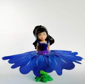 Meal Toy: Girl blue dress (Kinder Surprise, Europe(Kinder - Flowee Mini ...