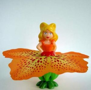 Meal Toy: Girl dress orange (Kinder Surprise, Europe(Kinder - Flowee ...