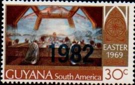 Stamp: 1969 Easter overprinted 1982 (Guyana(Easter overprinted) Mi:GY ...