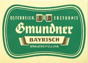 Drink Label: Gmundner Bayrisch (Brauerei Gmunden, AustriaCol:AT-BEER-000660