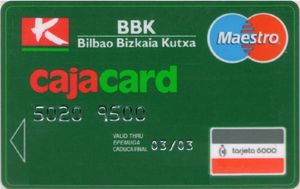 Bank Card: Cajacard (BBK - Caja Bilbao Bizkaia, SpainCol:ES-MS-0091.03
