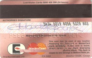 Bank Card: Midland Bank (Midland Bank, United Kingdom of Great Britain ...