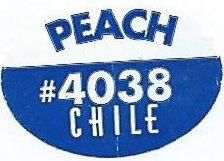 Fruit Sticker: Peach #4038 (ChileCol:CL-FR-00003