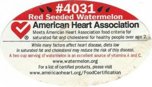 Fruit Sticker: #4031 Red Seeded Watermelon (United States of AmericaCol ...
