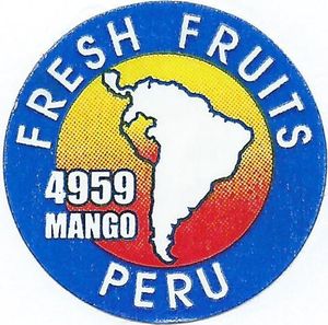 Fruit Sticker: Fresh Fruit 4959 Mango (PeruCol:PE-FR-00008