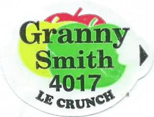 Fruit Sticker: Granny Smith 4017 (France) Col:FR-FR-00245