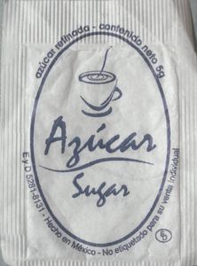 Sugar Packet: Azucar (Mexico(Sugar) Col:MEX-N-0052