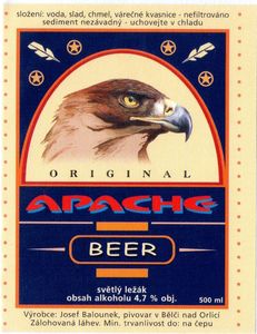 Drink Label: Apache Beer (Minipivovar U Hušků Běleč nad Orlicí, Czech ...