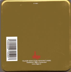 Cigarette Pack: Villiger Gold Mini Filter (CyprusCol:CY-CG-0024