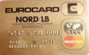 Bank Card: Mastercard Eurocard (Norddeutsche Landesbank Girozentrale ...