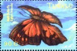 Stamp: Moth Butterfly (Liphyra brassolis) (Tuvalu(Butterflies (2000 ...
