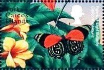 Stamp: Eighty-eight Butterfly (Callicore maimuna) (Turks and Caicos ...