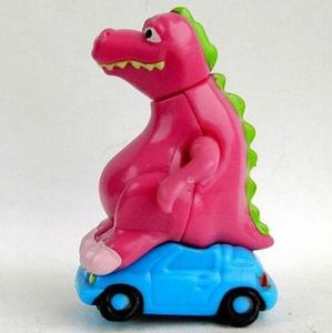 Meal Toy: Pink dino on blue car (Kinder Surprise, Germany, Federal ...