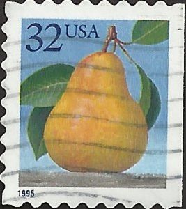 Stamp: Pear (United States of America(Peaches and Pears) Mi:US 2604BDr